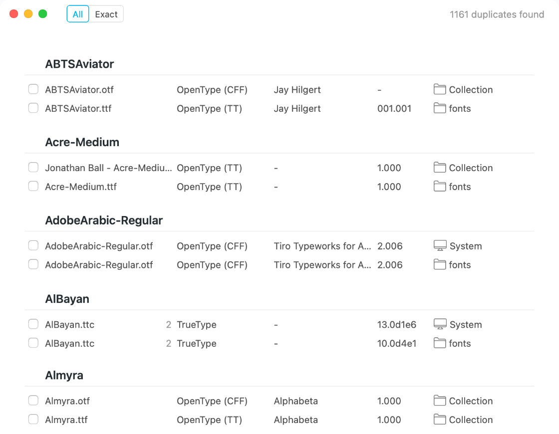 Typeface App - Font Manager for Mac
